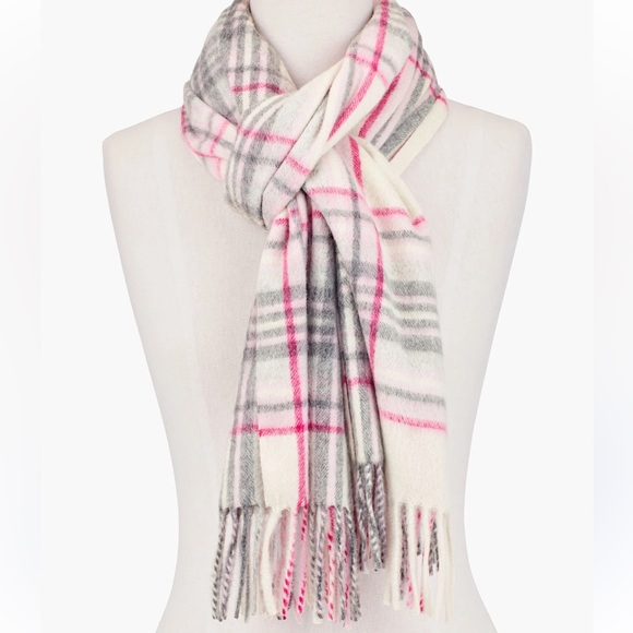 Talbots | Accessories | Talbots 0 Cashmere Scarf Pink Print | Poshmark